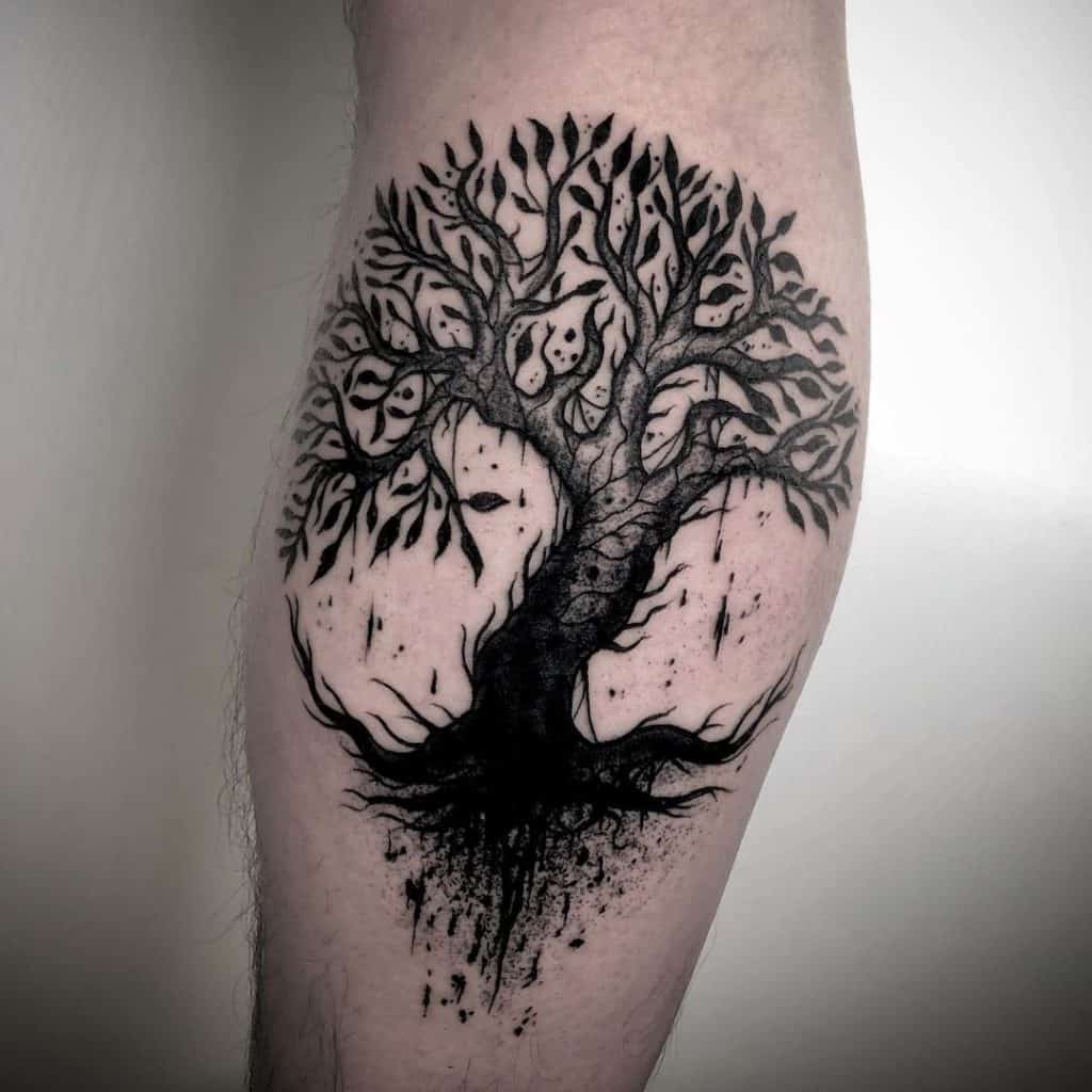 Dark Tree Tattoo