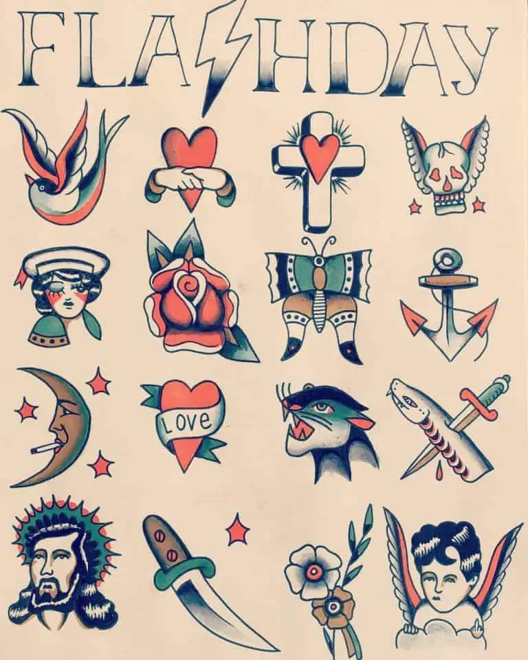 50 American Traditional Tattoo Design Ideas And Meanings Eagle Panther Pin Up Girl Anchor