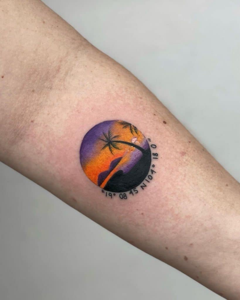 40+ Best Tropical Palm Tree Tattoos: The Inked Trip To Sun Paradise ...