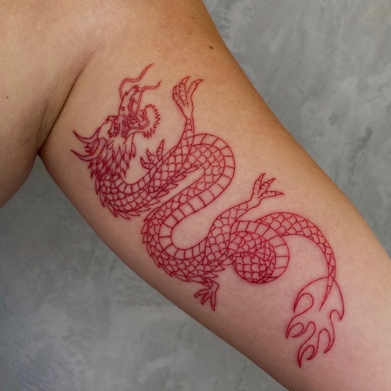 40+ Amazing Red Dragon Tattoo Design Ideas (2024 Updated) - Saved Tattoo